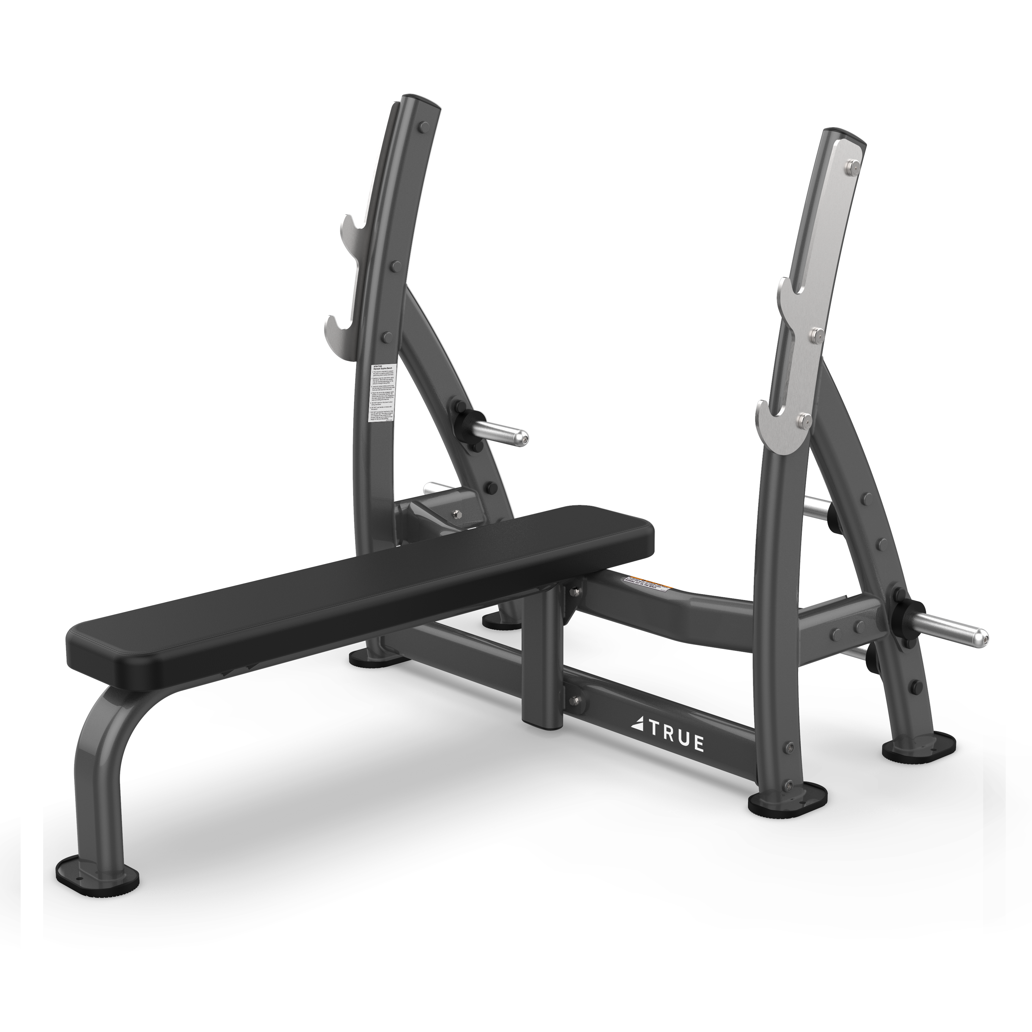True Fitness XFW Supine Press Bench with plate holders Charcoal ...